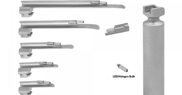 Miller Conventional Laryngoscope Set With Battery Handle